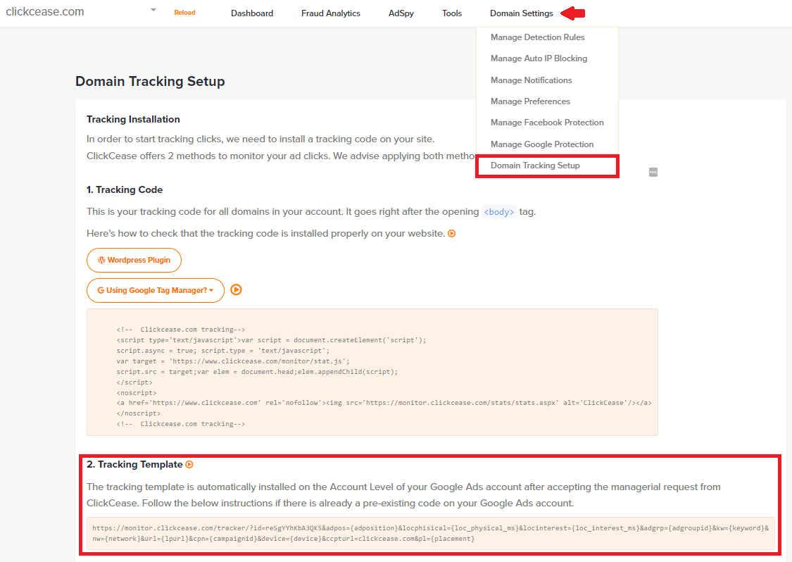 Using ClickCease with Google Ads