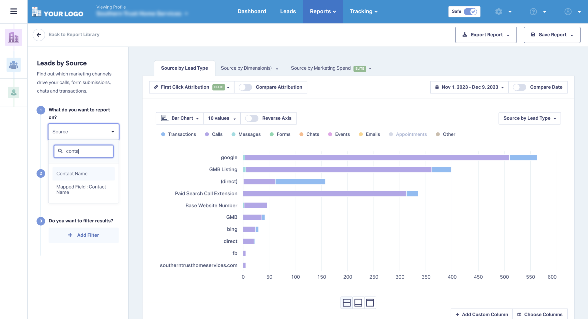 Customer Value Reporting