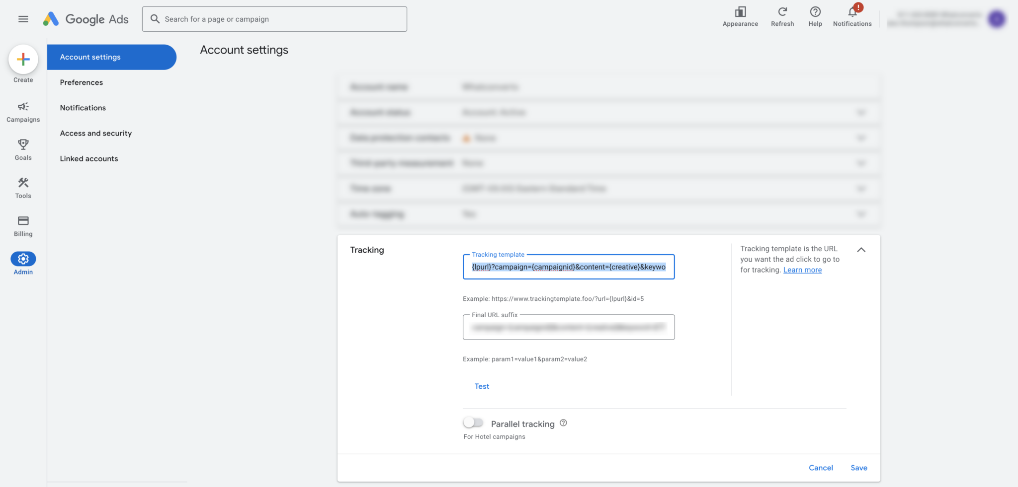Auto-Tagging & ValueTrack Tracking Templates